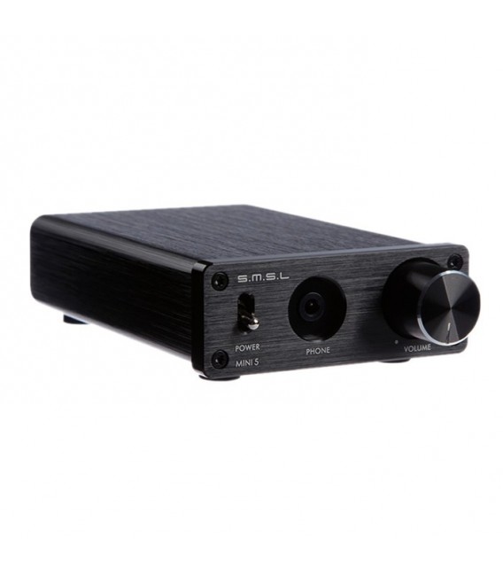 SMSL MINI 5 Amplifier TDA7492 2x 50W / Headphone Amp 130mW 32 Ohm Black ...