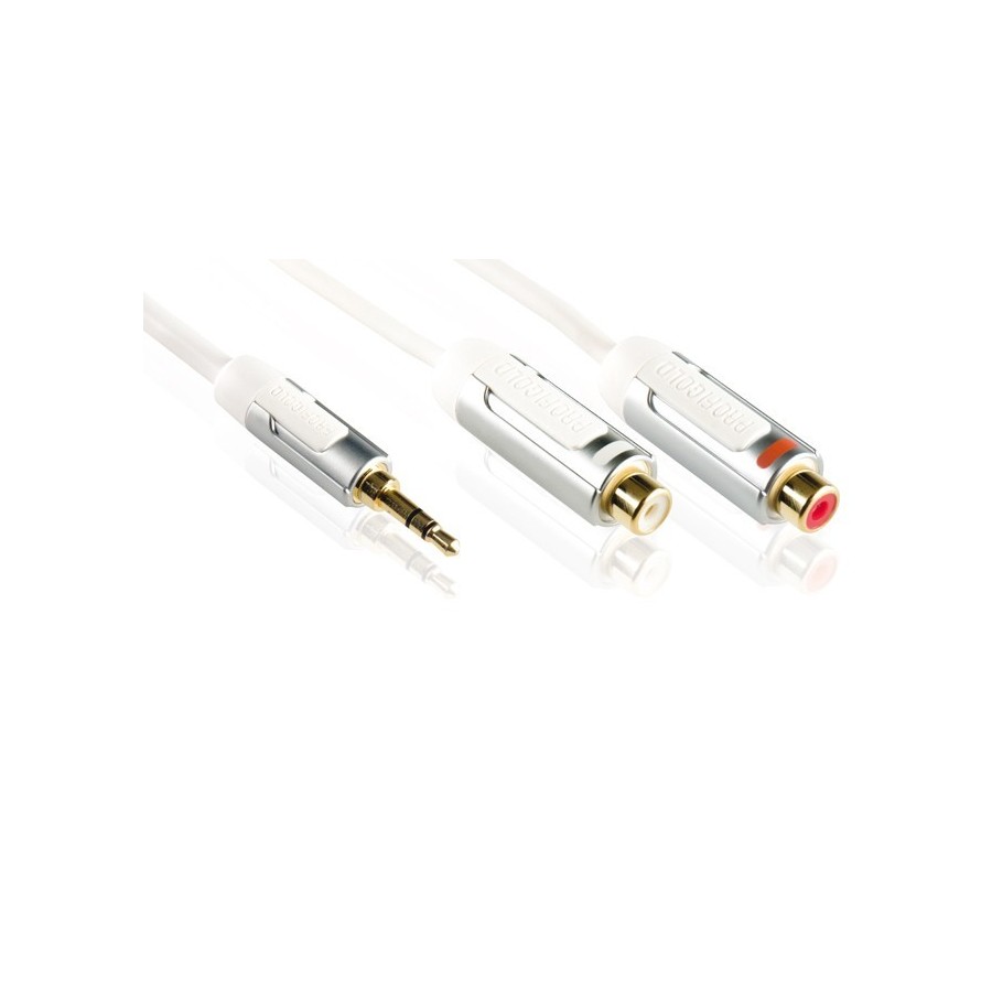 PROFIGOLD cable JACK 3.5mm Ipod - 2 RCA Stereo OFC 0.2m - Audiophonics