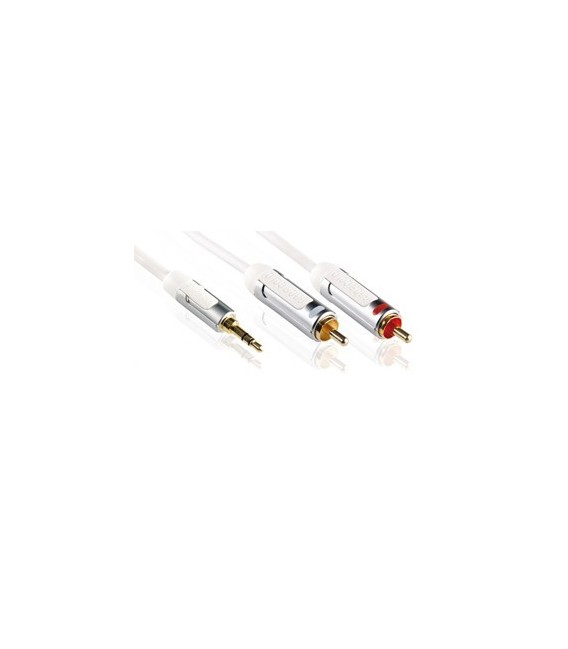 PROFIGOLD PROM3401 Câble de modulation Jack 3.5mm vers 2 RCA OFC 0.2m ...