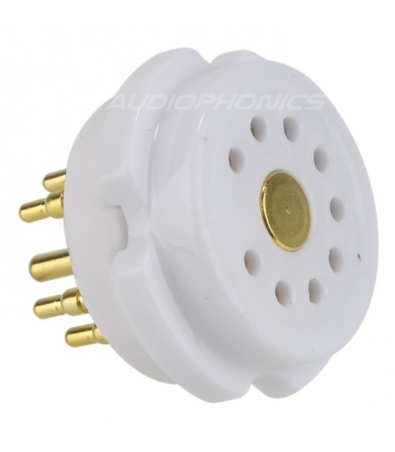 EIZZ EZ-1209 PTFE tube socket Gold plated 9 pins 12AX7 12AU7 12AT7 ...