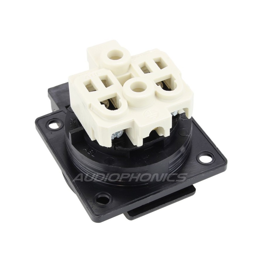 ABL SURSUM Power inlet with sutter 16A IP54 Black - Audiophonics