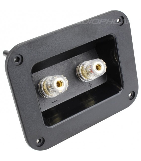 Insulated terminal strip for speakers 90x70mm - Audiophonics