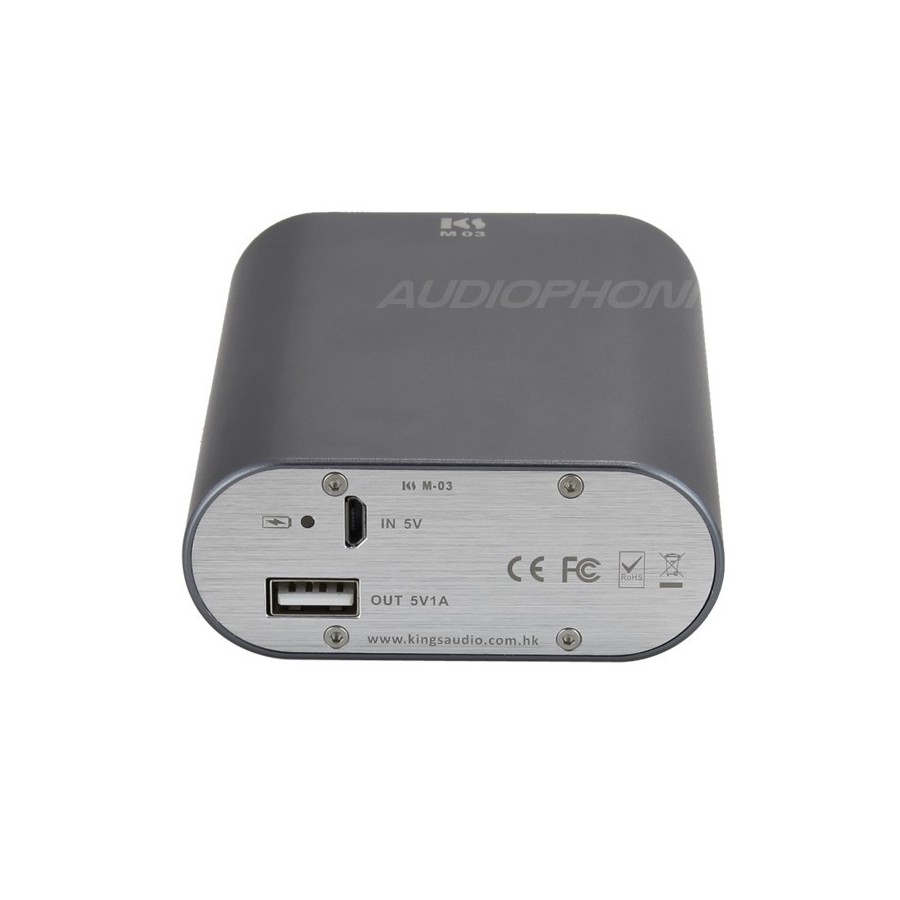 KINGSOUND M-03 Portable Amplifier & KS-H4 ESL Headphone Pack Black ...