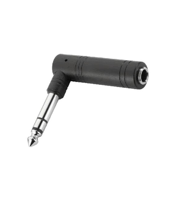 6.35mm stereo male angled to 6.35mm stereo female Plug Adapter ...