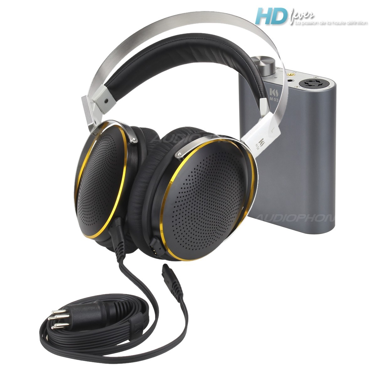 KINGSOUND M-03 Portable Amplifier & KS-H4 ESL Headphone Pack Black ...