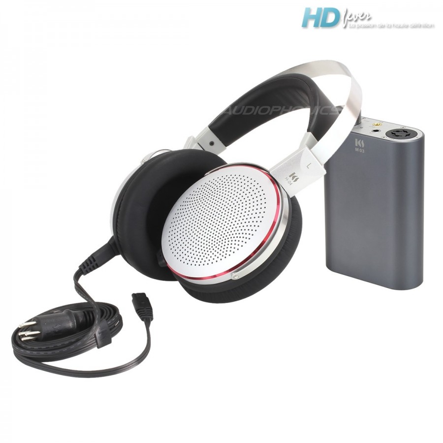 KINGSOUND M-03 Portable Amplifier & KS-H4 ESL Headphone Pack Silver ...