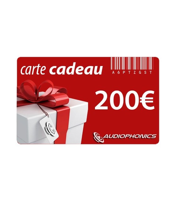 Gift Card AUDIOPHONICS - 200€ - Audiophonics