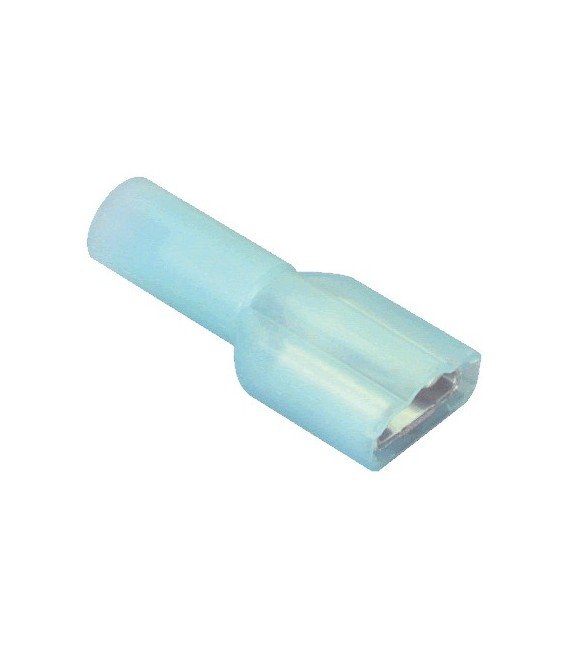 Insulated Female Blade Terminal 6.3mm 1-2mm² Blue (x10) - Audiophonics