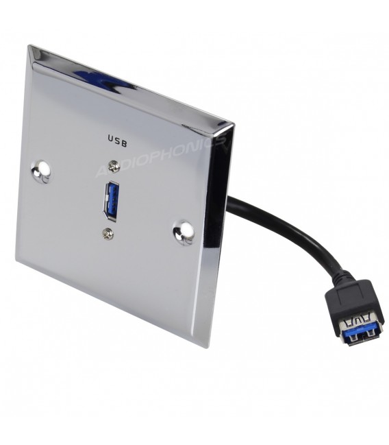 DYNAVOX Wall Plate USB 3.0 - Audiophonics
