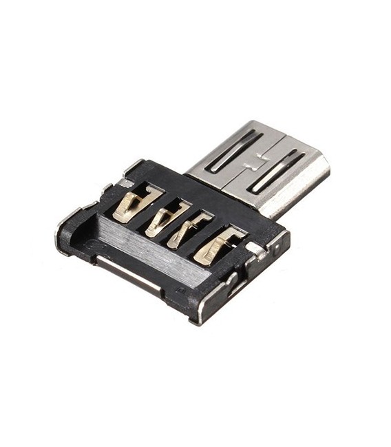 Micro-USB Male to USB-A Male OTG Adapter Converter - Audiophonics