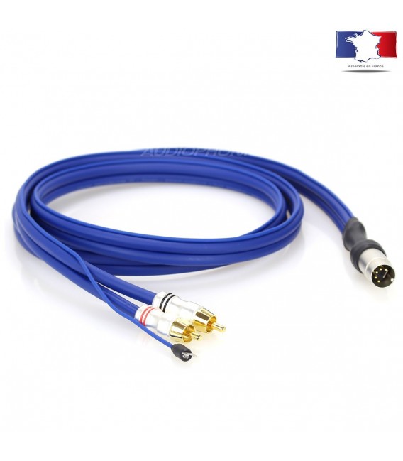 AUDIOPHONICS Modulation cable Sinus Phono DIN Mâle - RCA 1.5 m ...