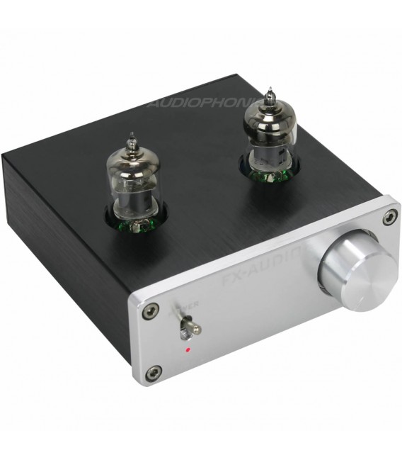 FX-AUDIO TUBE-01 Valve 6J1 Stereo preamplifier Silver - Audiophonics