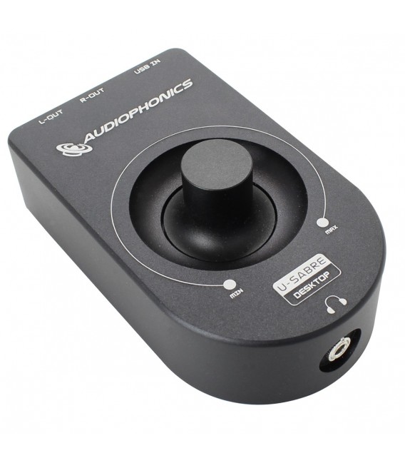 AUDIOPHONICS U-Sabre Desktop USB DAC / Ampli Casque 24bit/96kHz SA9023/ES9023 - Audiophonics