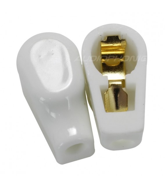 Ceramic Gold Plated Tube Anode Cap Ø9mm (Unit) - Audiophonics