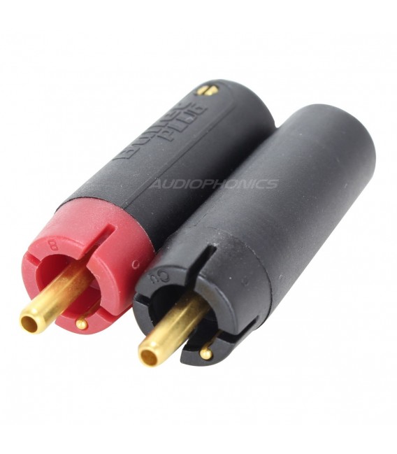 ETI Bulletplug Classic RCA Tellurium Copper Ø9.2mm (Set x4) - Audiophonics