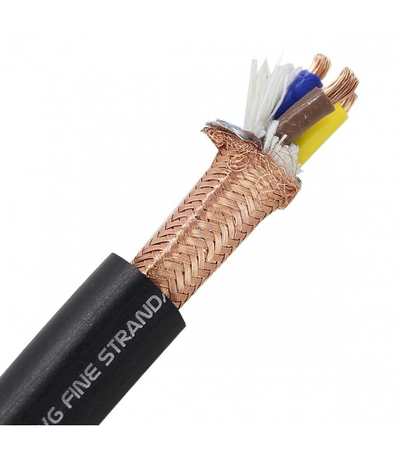ELECAUDIO CS-331B Power cable Double shilded OFC Copper 3x3.5mm² Ø15mm ...