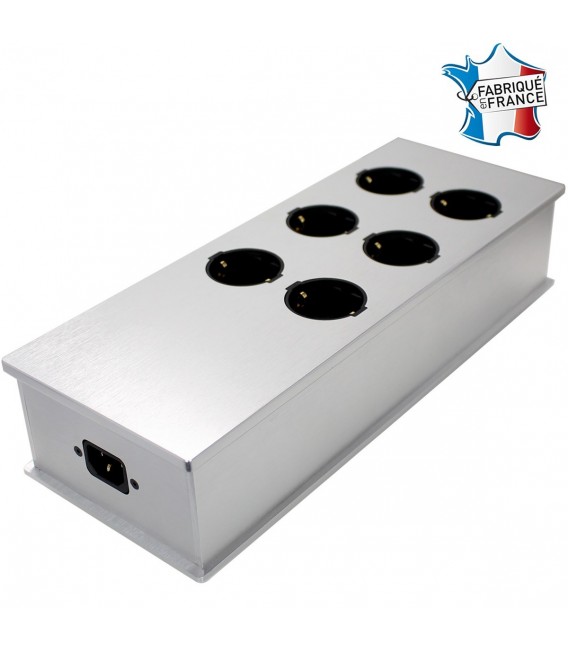 AUDIOPHONICS MPC6 CLC Aluminium Power Distributor 6 inputs Gold Plated ...