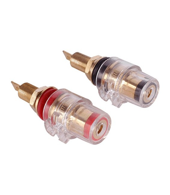 DAYTON AUDIO BPFI-G Acrylic isolated terminal blocks Ø20mm x 65mm (Pair ...