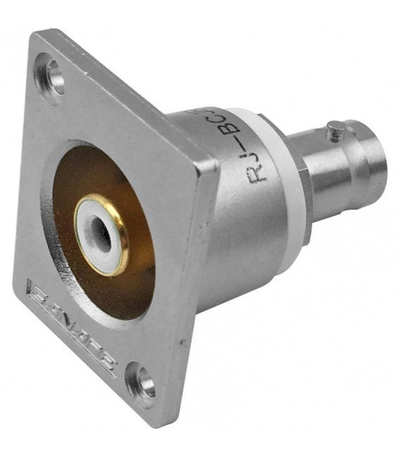 CANARE RJ-BCJRU High performance RCA to BNC inlet bracket wall 75 Ohm - Audiophonics