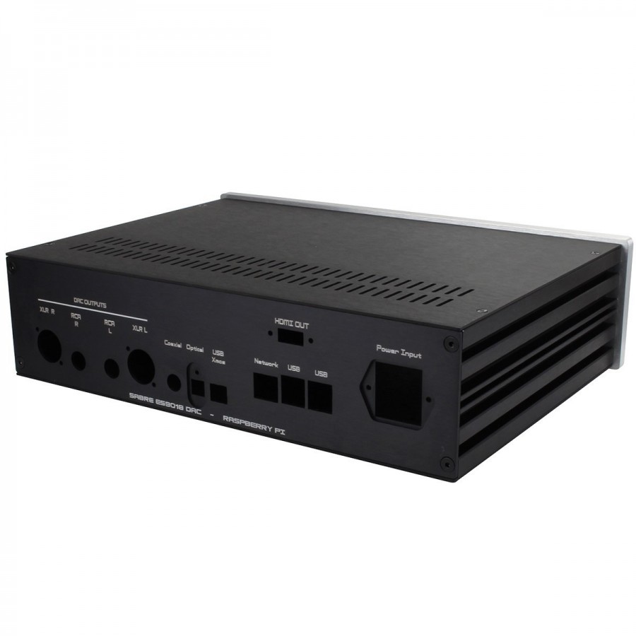 DAC U-Sabre ES9018 & Raspberry Pi 3 Aluminium Box / Case 330x230x80mm ...