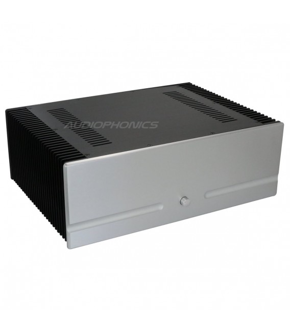 100% Aluminium Drilled DIY Box / Case for amplifier 430x311x151mm ...