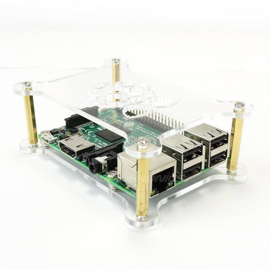 Raspberry Pi 3 / Pi 2 Acrylic Chassis / Case / Box - Audiophonics