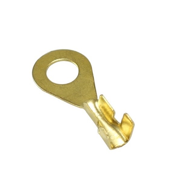Ring Crimp Terminal Gold Plated Ø5mm (x10) - Audiophonics