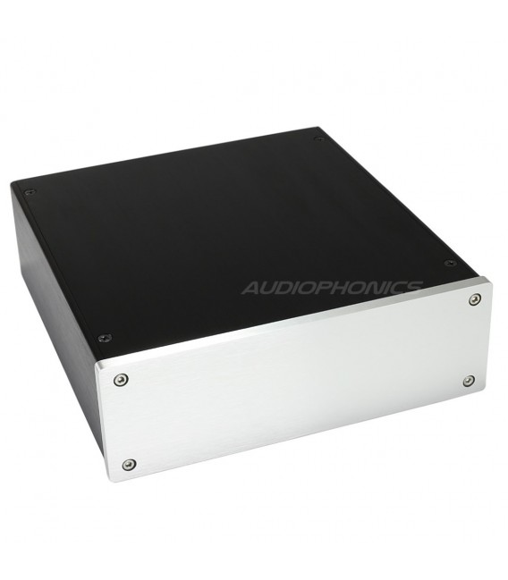DIY Box / Case 100% Aluminium with IEC inlet 228x215x70mm - Audiophonics
