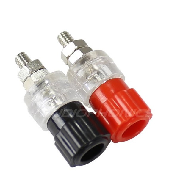 Isolated binding posts Ø12,5 x 34mm (Pair) - Audiophonics