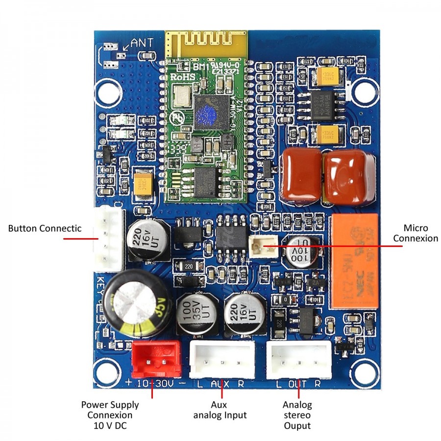 Bluetooth 4 0 Edr 2 0 Audio Receiver Board Wireless Music Stereo Diy
