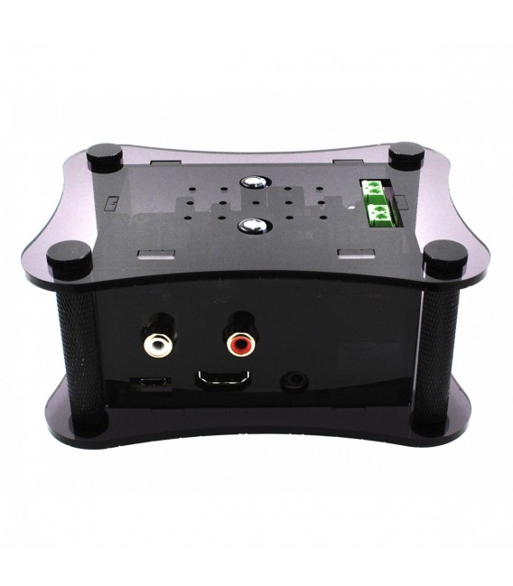 ALLO Acrylic Case for Allo Boss DAC + Allo Volt + Raspberry Pi 3 Black ...
