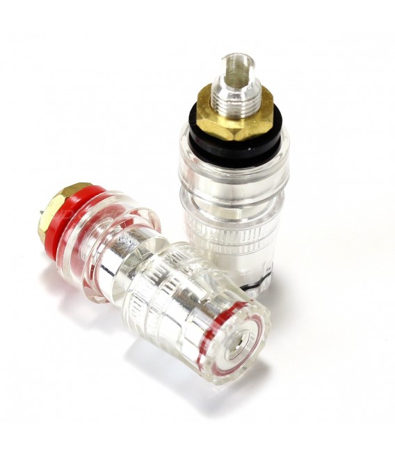 EIZZ EZ-305 Silver plated isolated Binding posts Ø18mm x 42mm (Pair ...