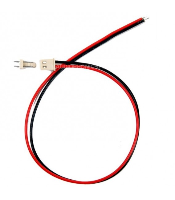 PCB connector with cord and socket 2-way male (unit) - Audiophonics