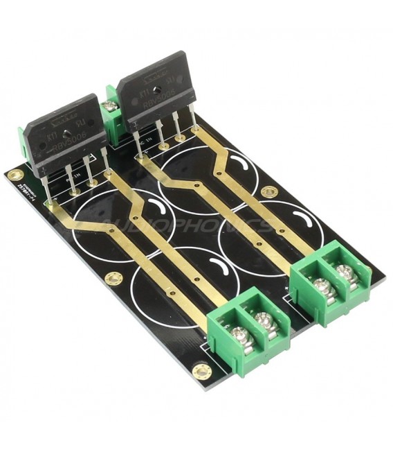Linear Power Supply circuit board 4 35mm Snap in gold plated - Audiophonics