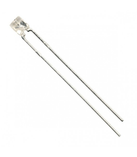 LED 3mm Blanche Haute Luminosité 2800K (Unité) - Audiophonics