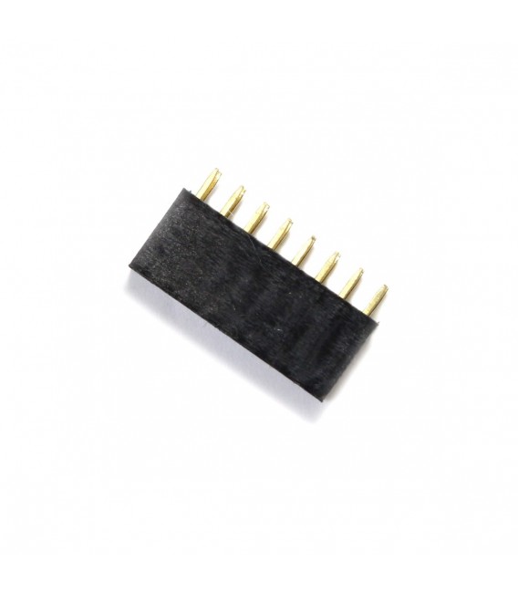 2.54mm Male / Female Pin Header 2x8 Pins 3mm (Unit) - Audiophonics