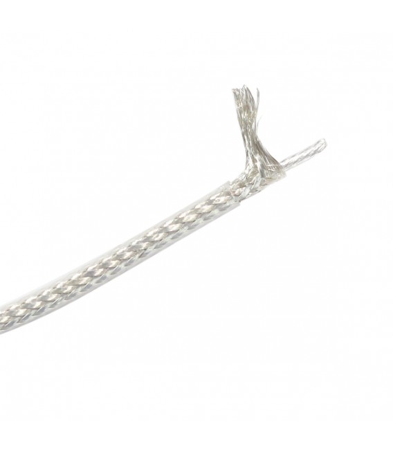 Shielded Wiring Cable Silver Plated OFC 4N Copper 0.5mm² Ø2.3mm ...