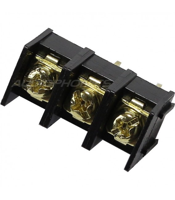 PCB / Circuit board terminals 3 poles gold plated - Audiophonics