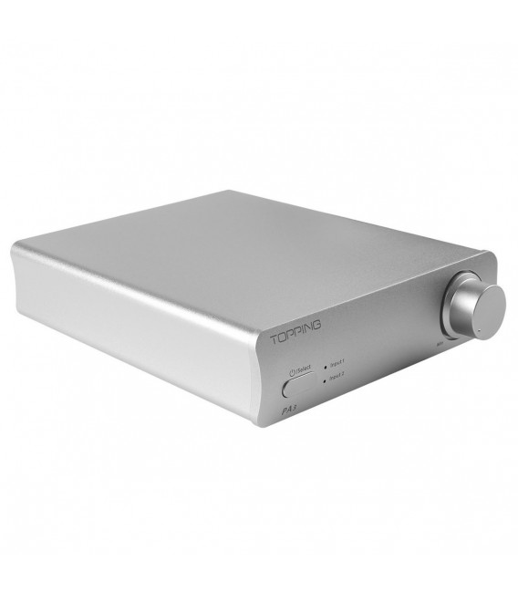 TOPPING PA3 TDA7498E Class D Amplifier 2x100W 4 Ohm Silver - Audiophonics
