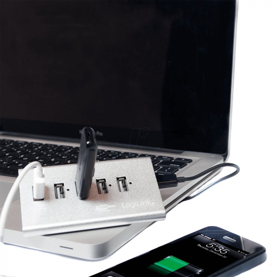 USB Hub 5 ports with external power supply| Logilink