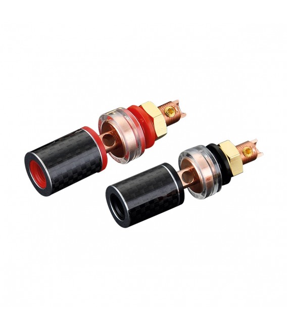 VIBORG BP-604 Binding Post Pure Copper Ø4.5mm (Set x4) - Audiophonics