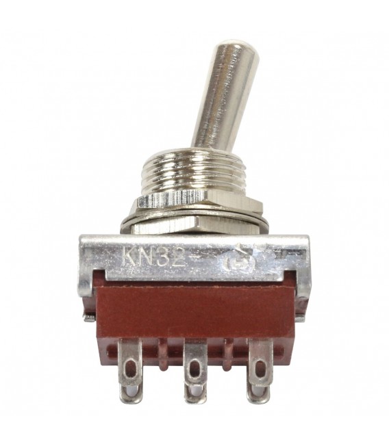 2 Poles 2 Positions Toggle Switch ON-ON 250V 2A - Audiophonics