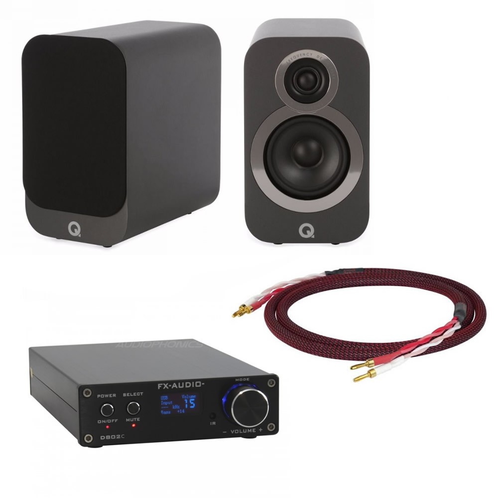 Pack FX-AUDIO D802C PRO FDA / Q ACOUSTICS 3010i / Câbles HP OFC 24K 2m ...