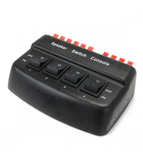 Speaker Switch Selector 4 Speakers to 1 Amplifier 200W - Audiophonics