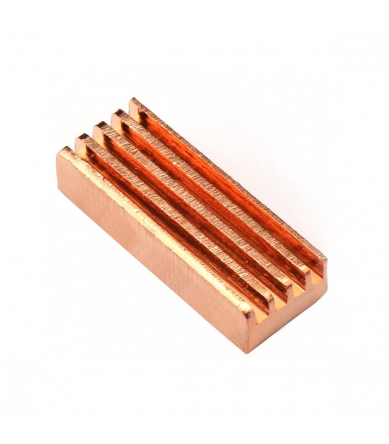 Copper Heatsink 22 x 8 x 5mm - Audiophonics