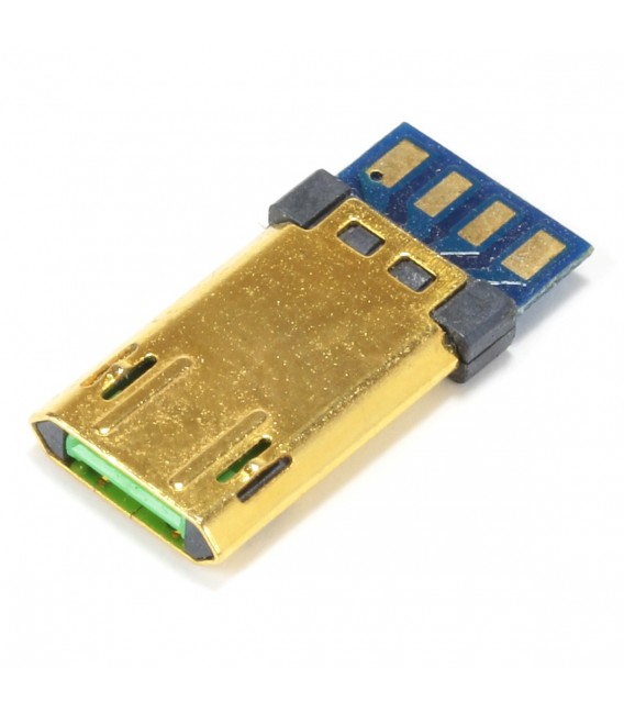 Connector Male Micro USB Reversible Gold Plated - Audiophonics