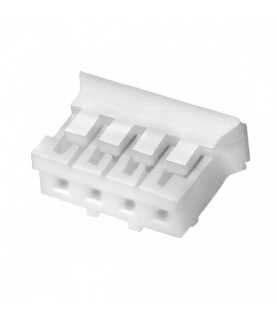 PH 2.0mm Female Casing 4 Channels White (Unit) - Audiophonics