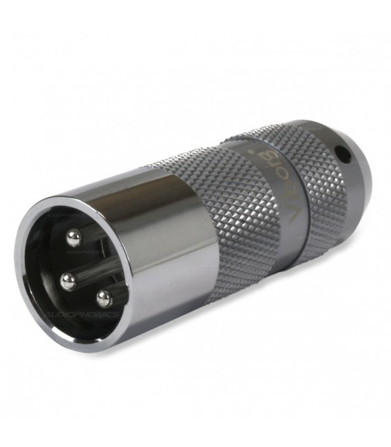 VIBORG XM-202R Rhodium Plated Pure Copper 3 Way Male XLR Connector ...