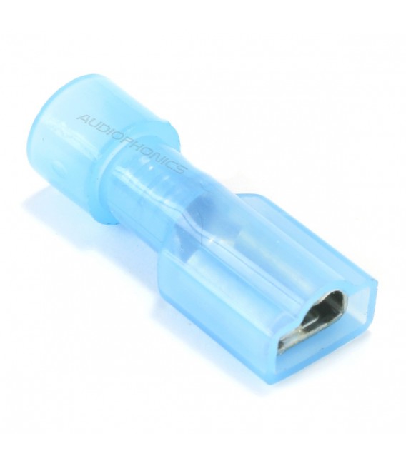 Insulated Female Blade Terminal 4.8mm 1.5-2.5mm² Blue (x10) - Audiophonics
