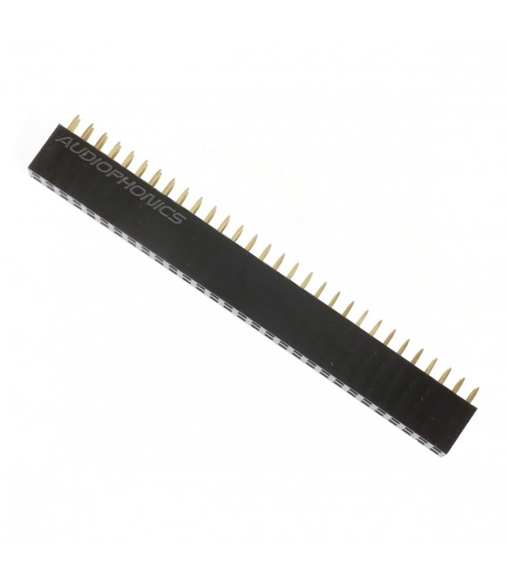 2.54mm Male / Female Pin Header 2x30 Pins 3mm (Unit) - Audiophonics